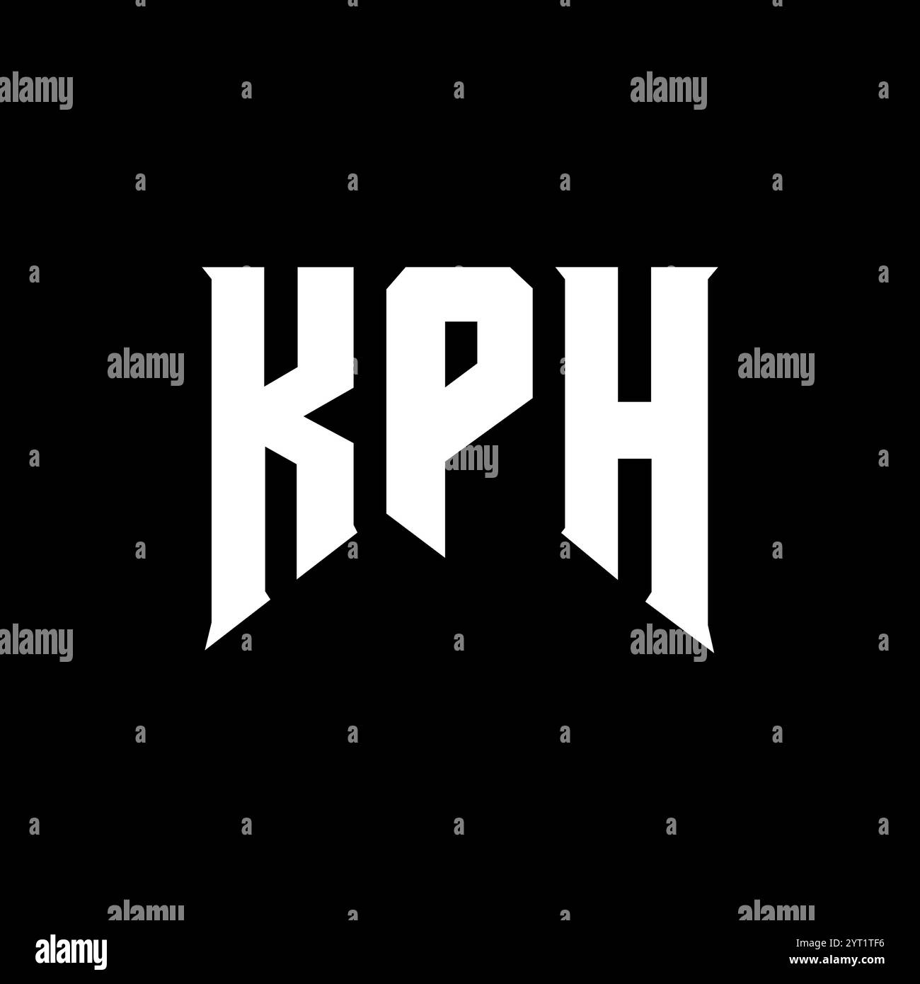 KPH letter logo design for technology company. KPH logo design black ...