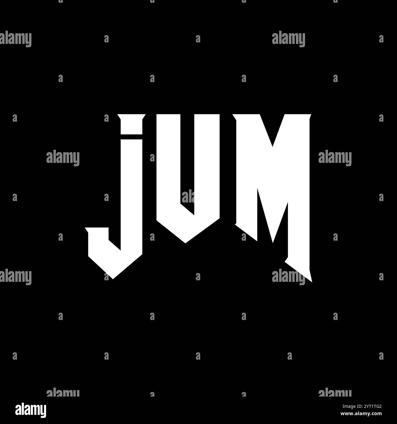 JUM letter logo design for technology company. JUM logo design black ...