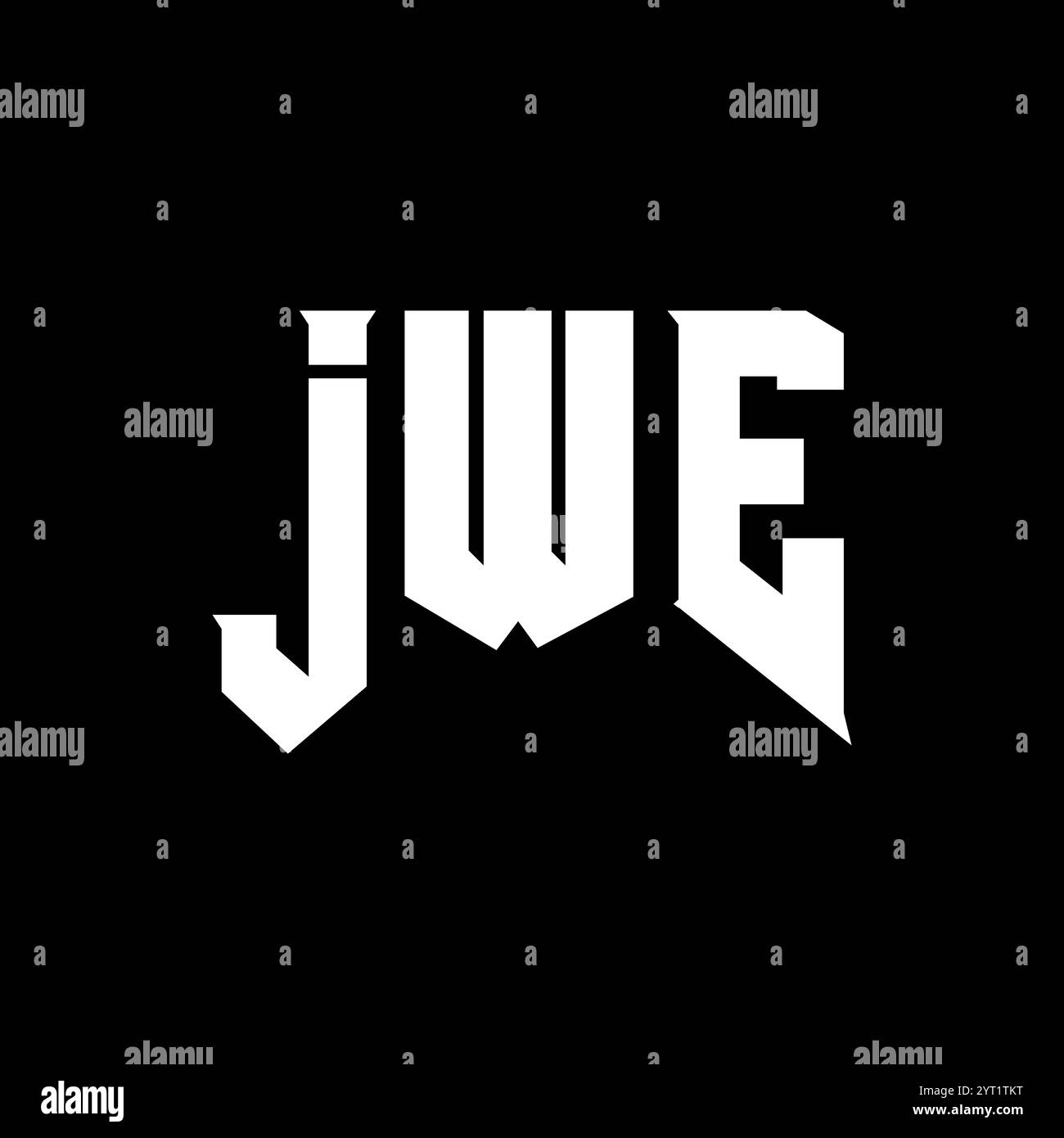 JWE letter logo design for technology company. JWE logo design black ...