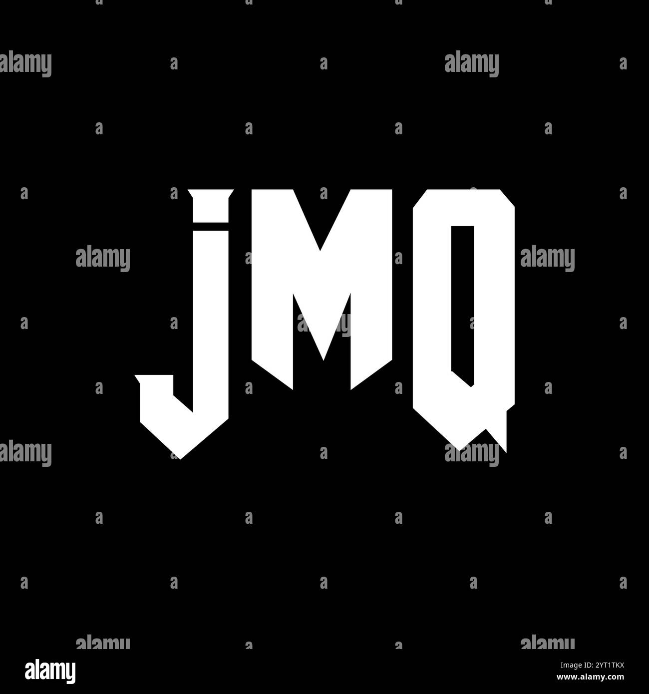 JMQ letter logo design for technology company. JMQ logo design black ...