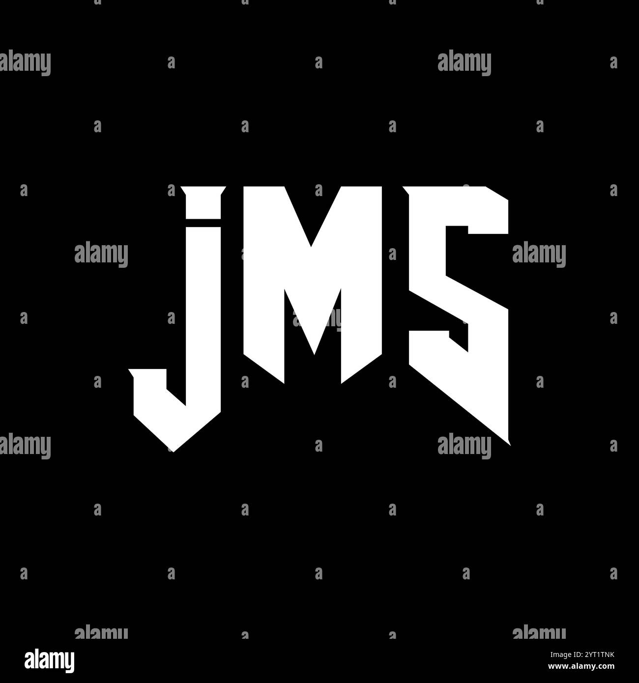 JMS letter logo design for technology company. JMS logo design black ...