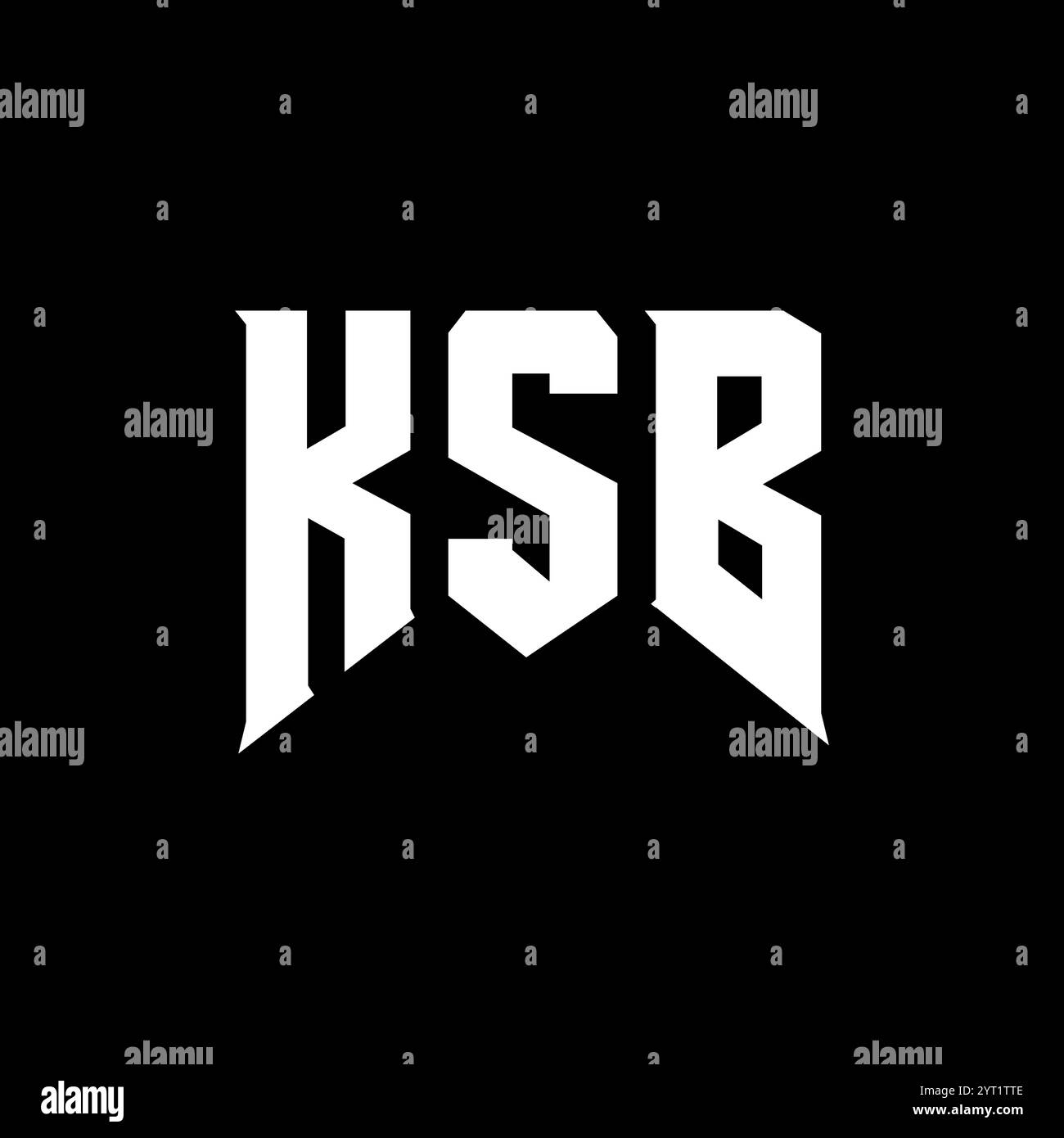 KSB letter logo design for technology company. KSB logo design black ...