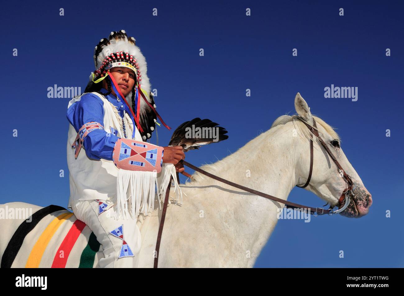 USA; Montana, Crow Indian reservation, Crow Agency, Crow Fair, Pow Wow ...