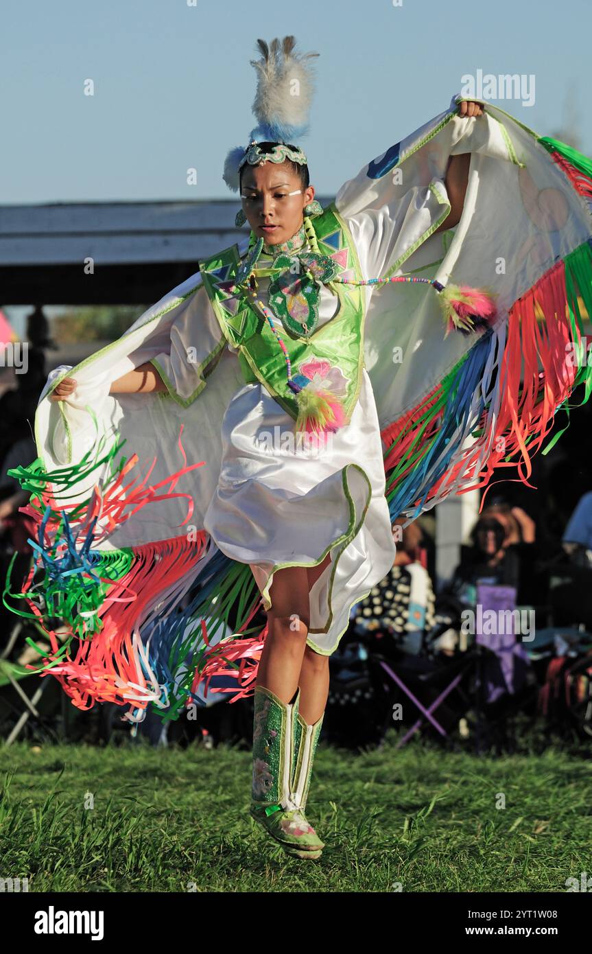 USA; Montana, Crow Indian reservation, Crow Agency, Crow Fair, Pow Wow ...