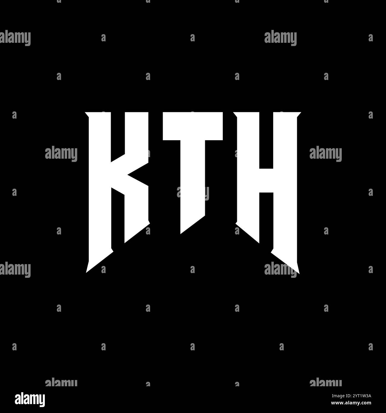 KTH letter logo design for technology company. KTH logo design black ...