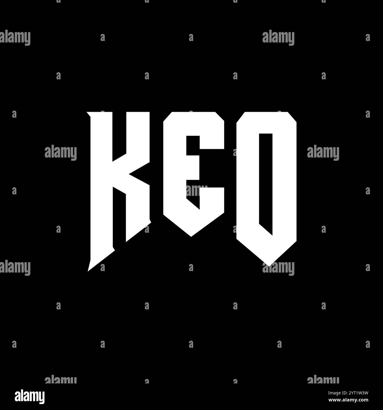 KEO letter logo design for technology company. KEO logo design black ...