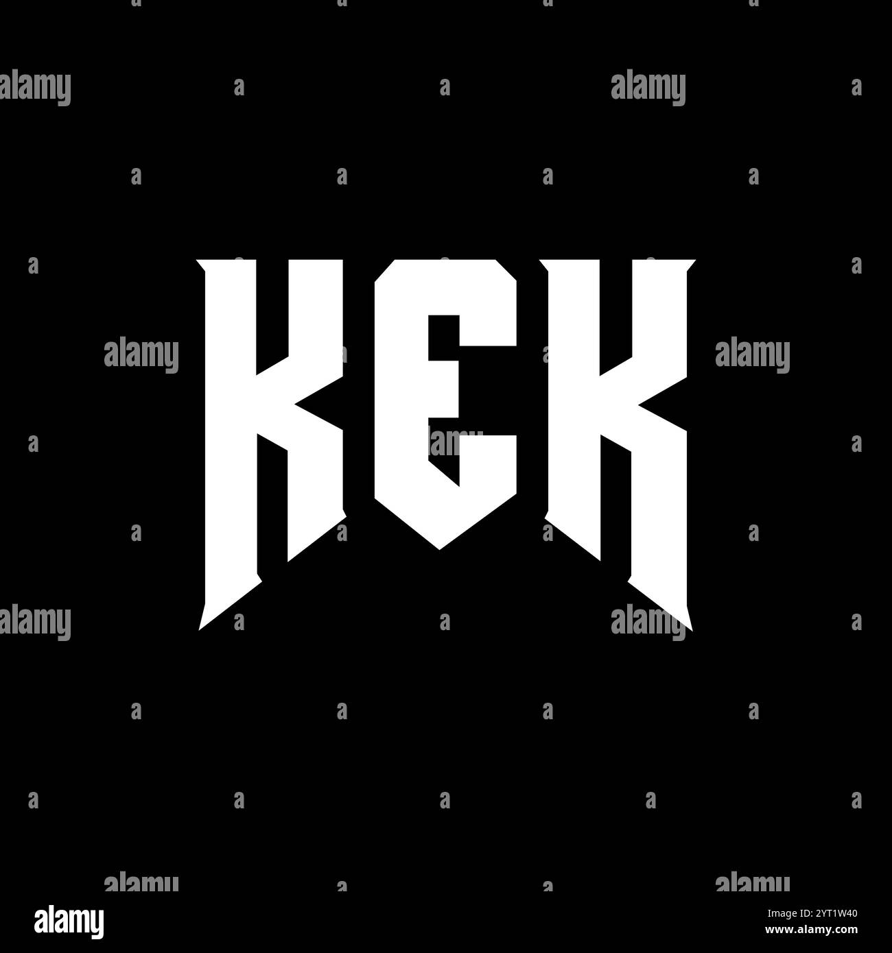 KEK letter logo design for technology company. KEK logo design black ...