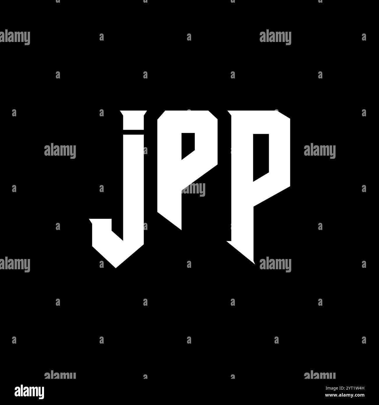 JPP letter logo design for technology company. JPP logo design black ...