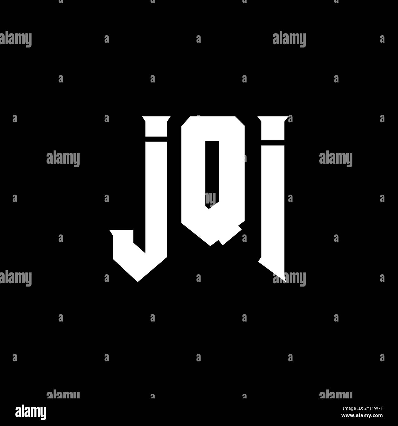 JQI letter logo design for technology company. JQI logo design black ...