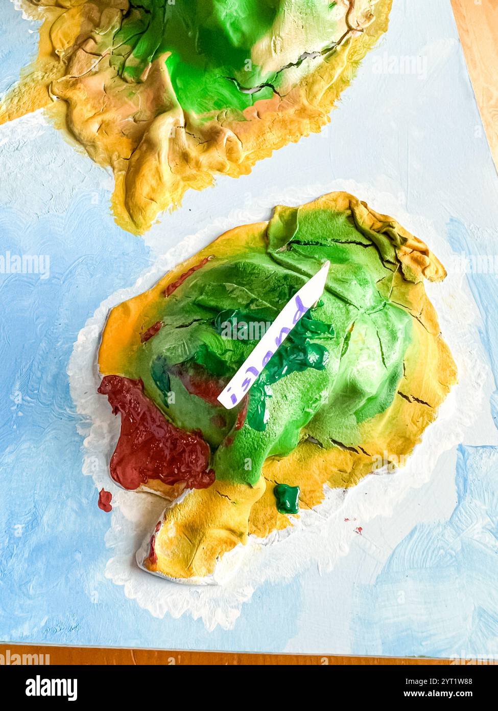 Creative Landforms School Science Project Model Stock Photo - Alamy