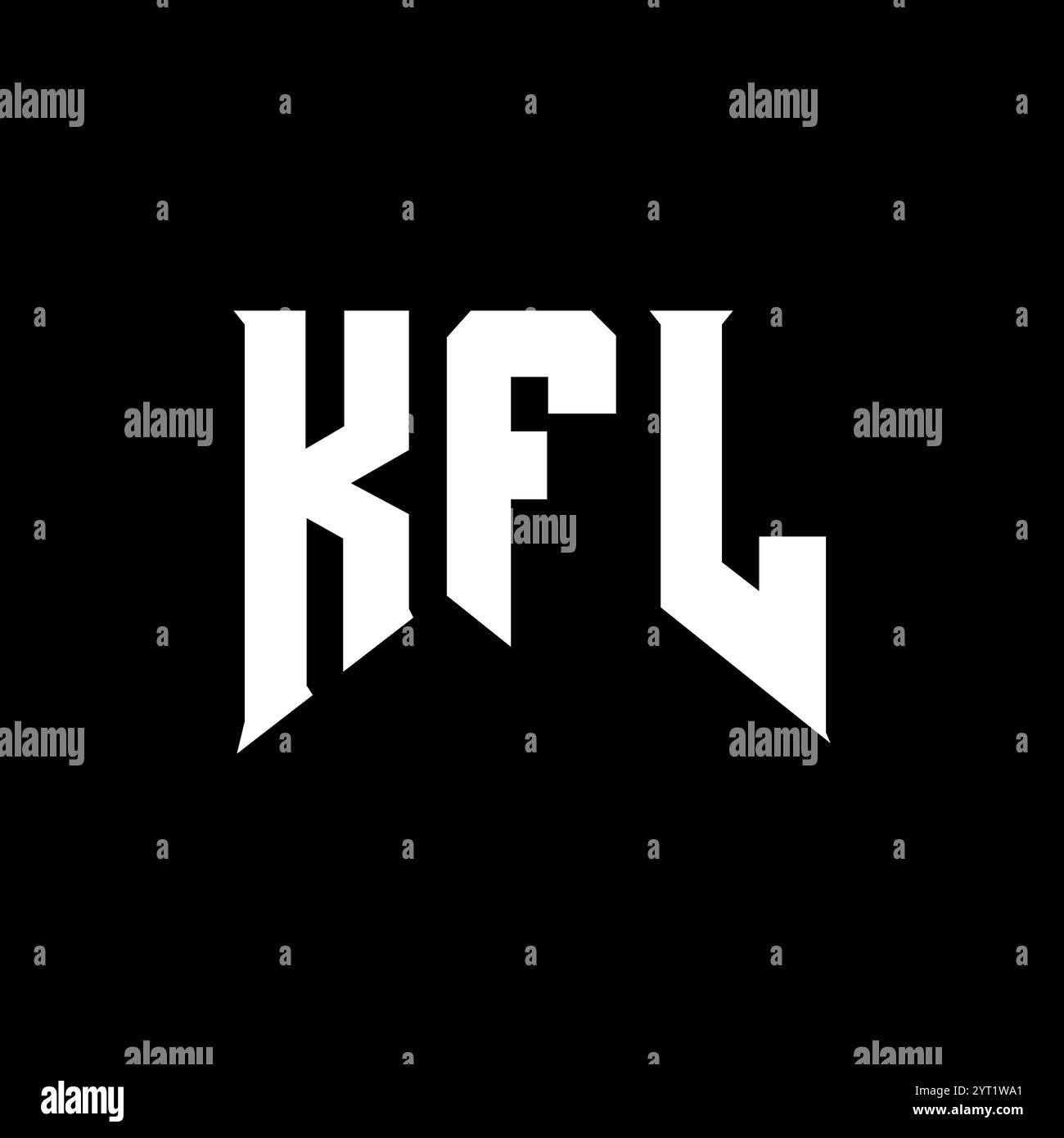 KFL letter logo design for technology company. KFL logo design black ...