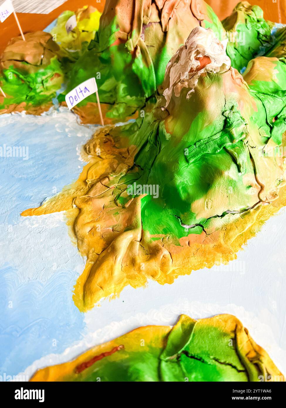 Labeled landforms hi-res stock photography and images - Alamy