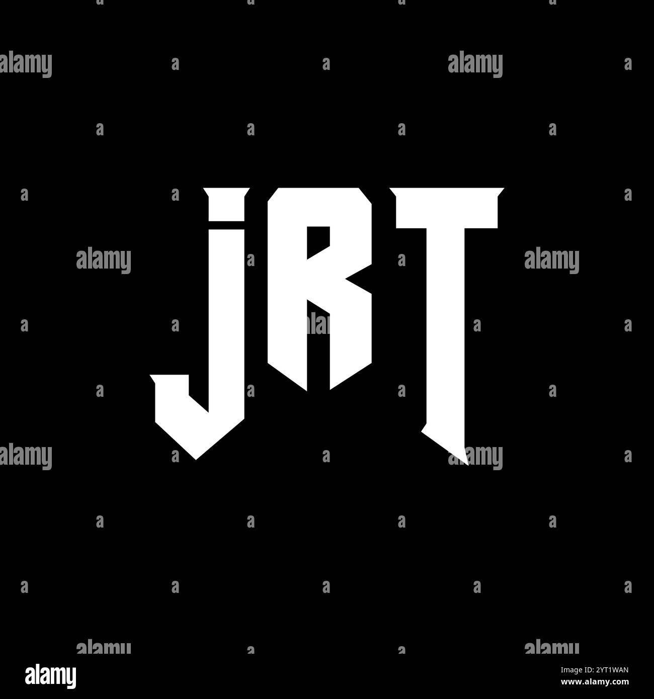 JRT letter logo design for technology company. JRT logo design black ...