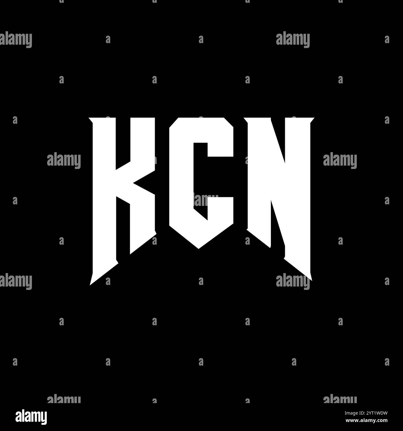 KCN letter logo design for technology company. KCN logo design black ...