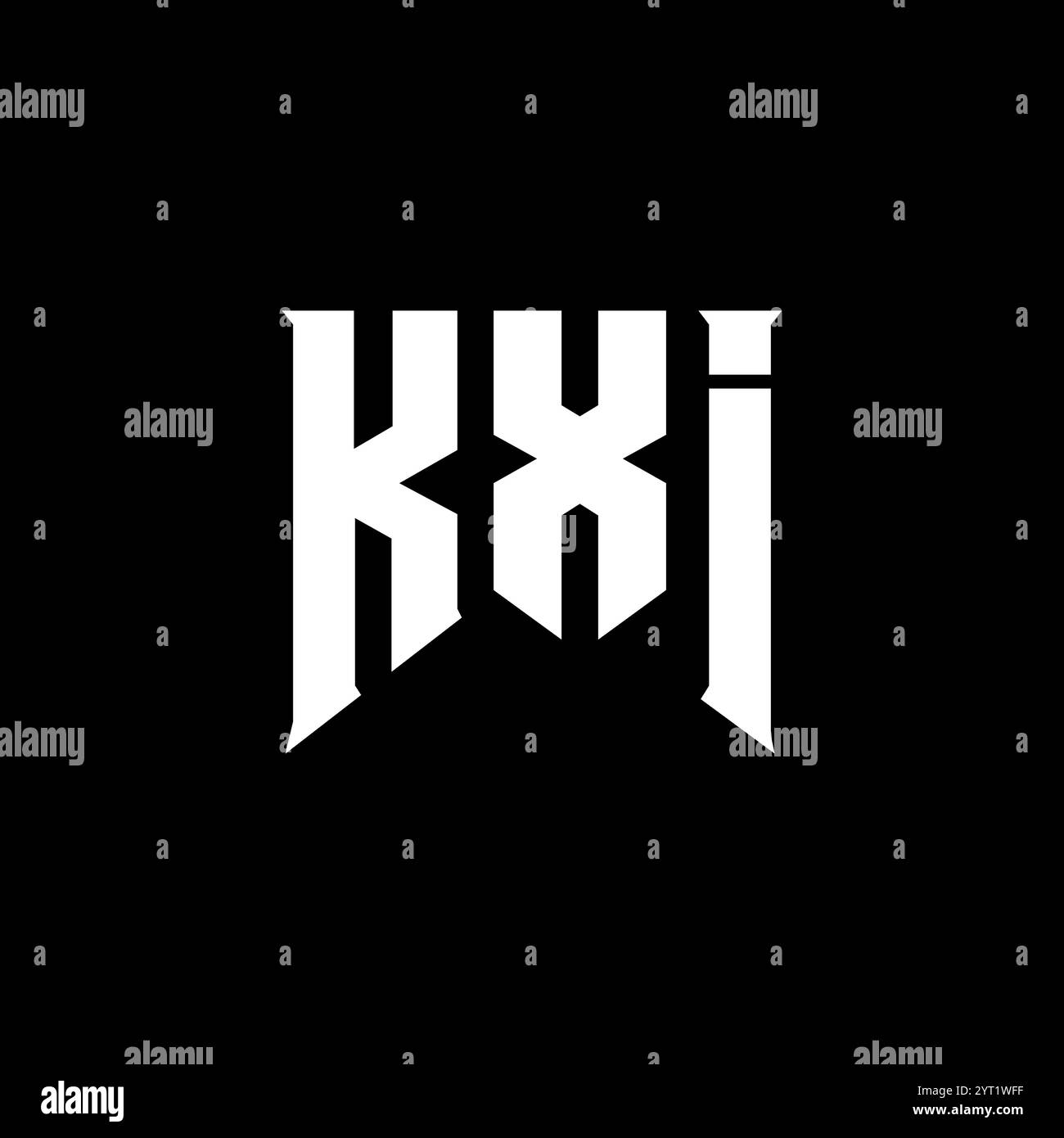 KXI letter logo design for technology company. KXI logo design black ...