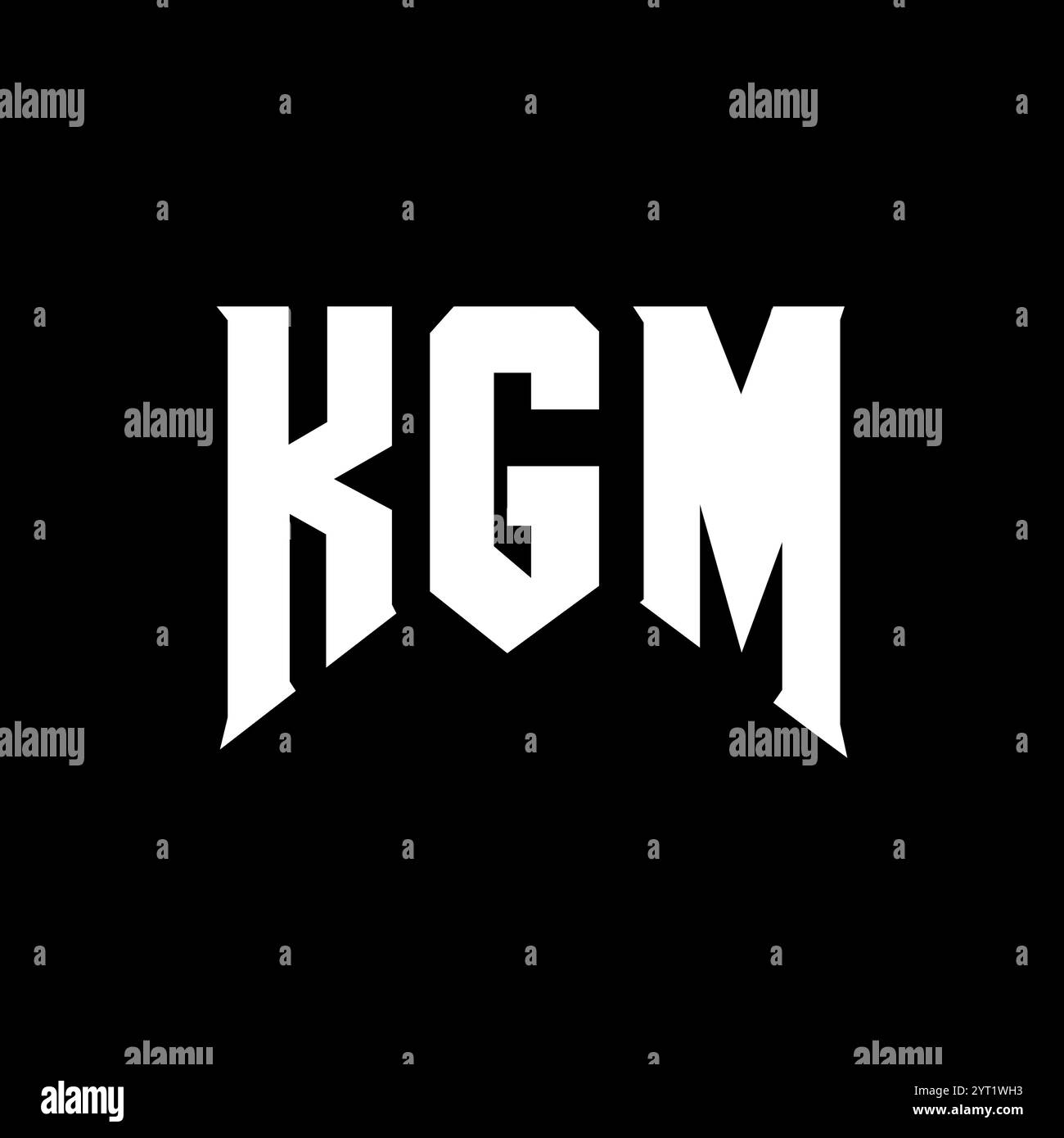 KGM letter logo design for technology company. KGM logo design black ...