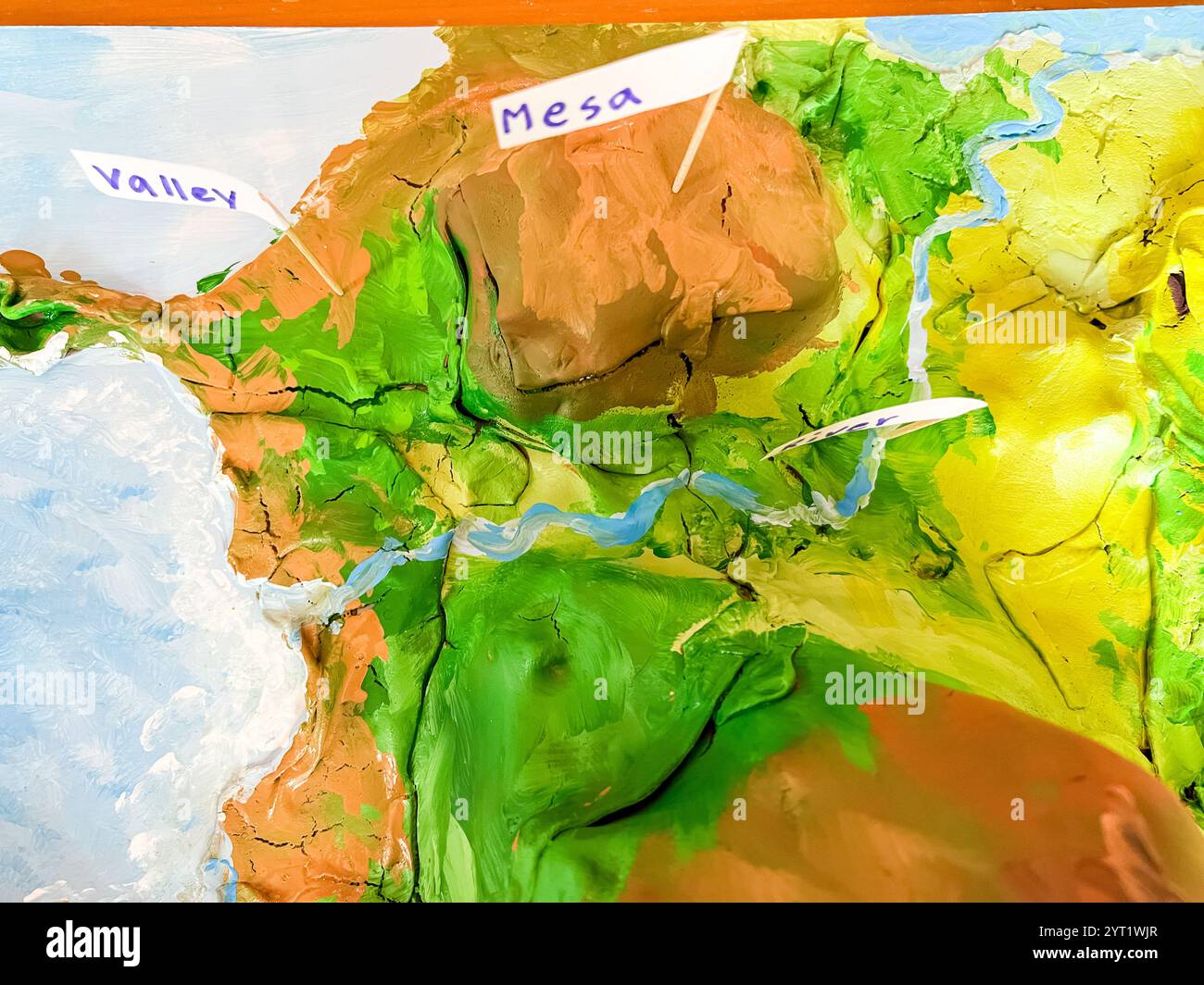 Creative Landforms School Science Project Model Stock Photo - Alamy