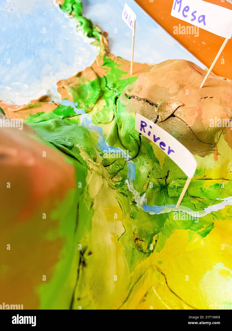 Labeled landforms hi-res stock photography and images - Alamy