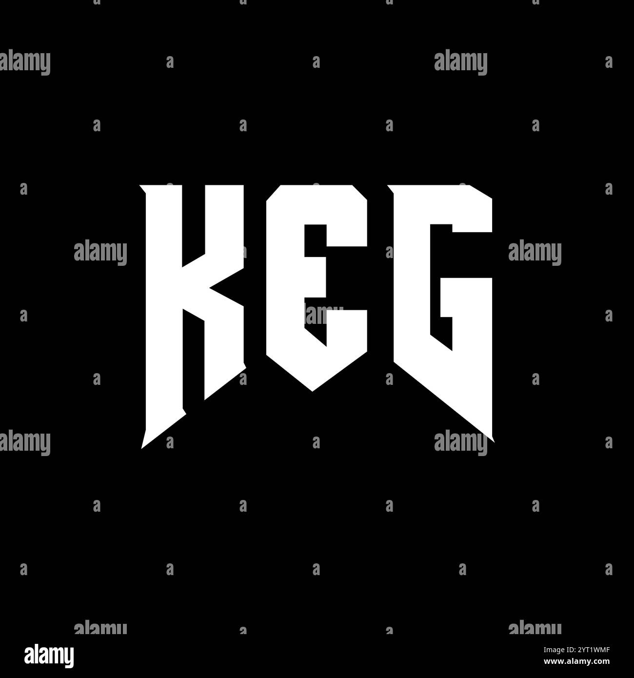 KEG letter logo design for technology company. KEG logo design black ...