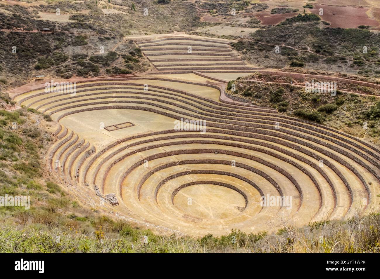 Peru historical sights in the Sacred Valley of Incas near Cusco ...