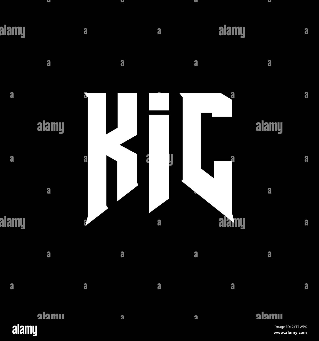 KIC letter logo design for technology company. KIC logo design black ...
