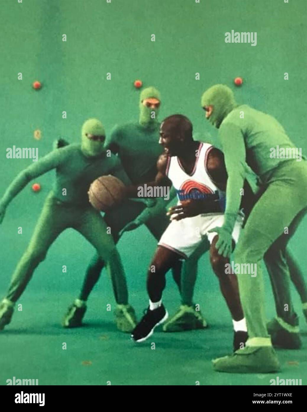 SPACE JAM 1996 Warner Bros. film with Michael Jordan showing the use of ...