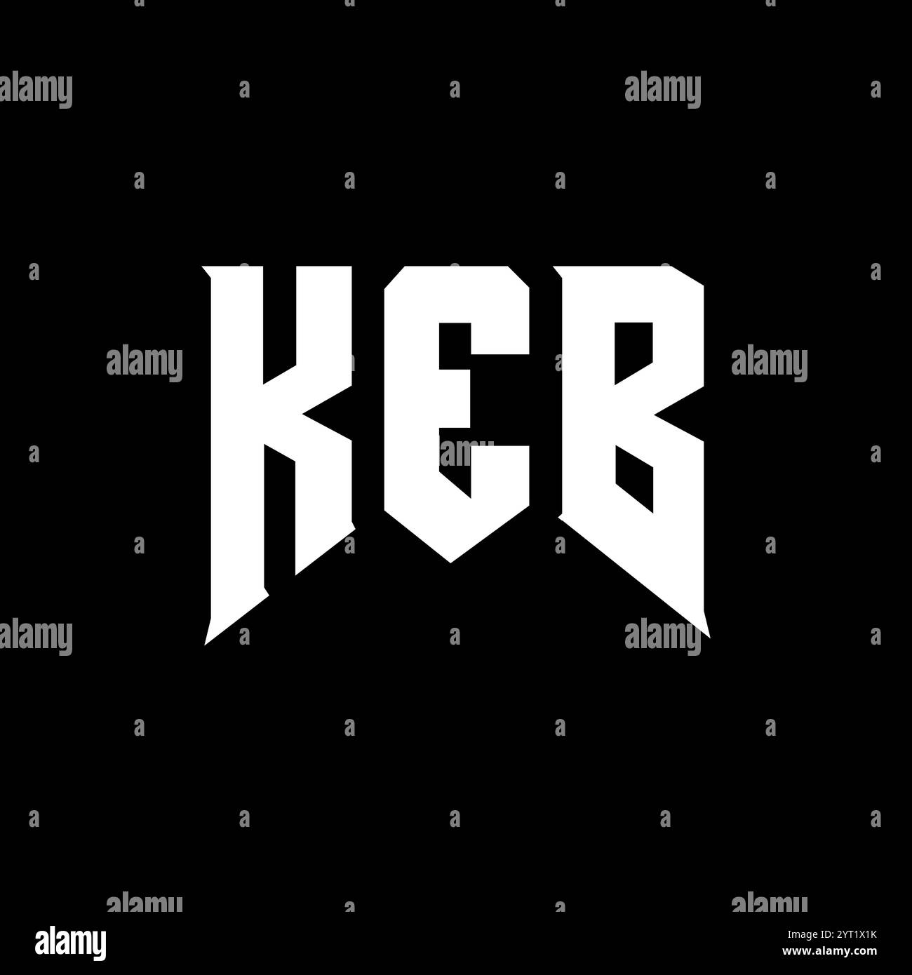 KEB letter logo design for technology company. KEB logo design black ...