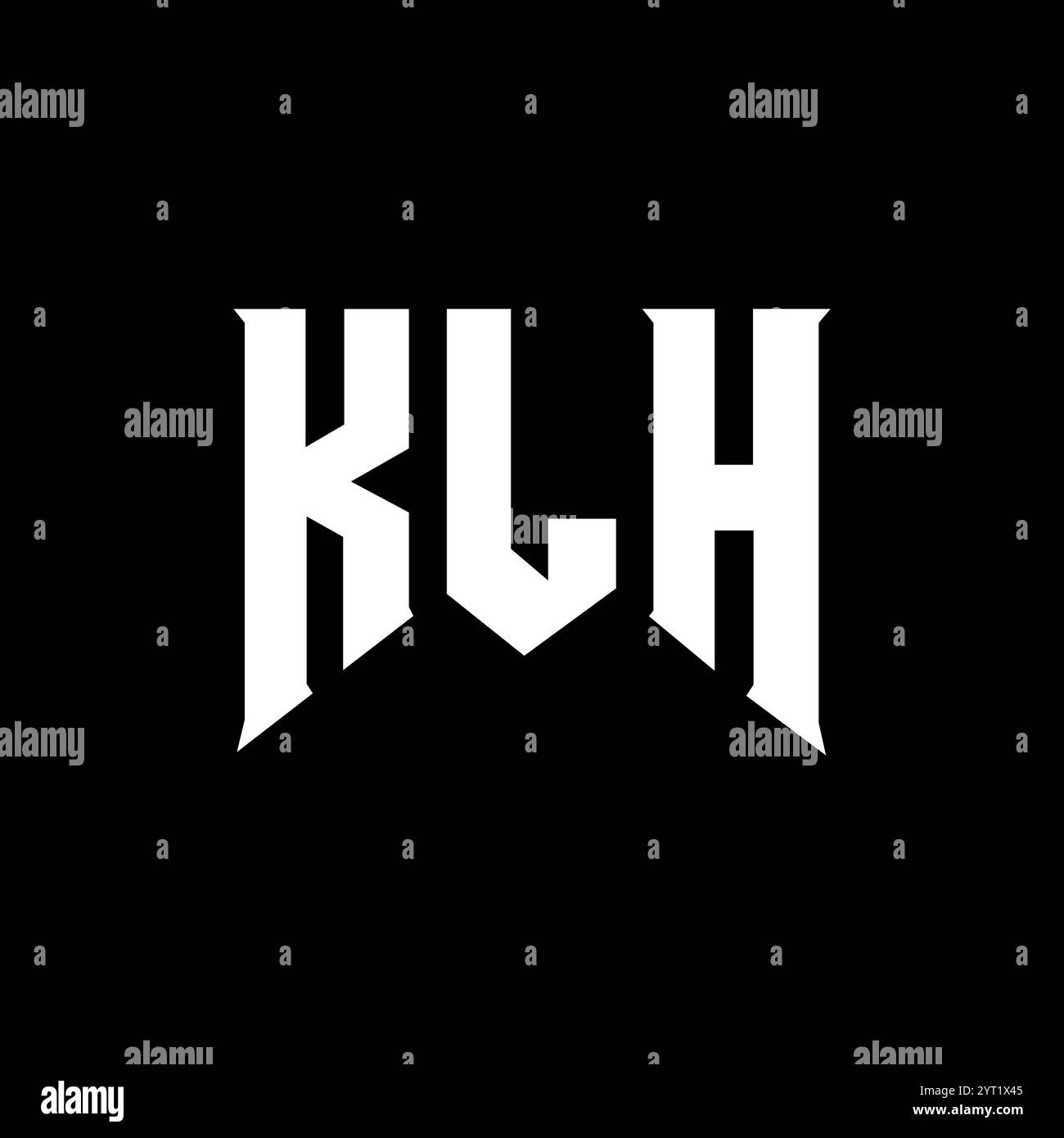 KLH letter logo design for technology company. KLH logo design black ...