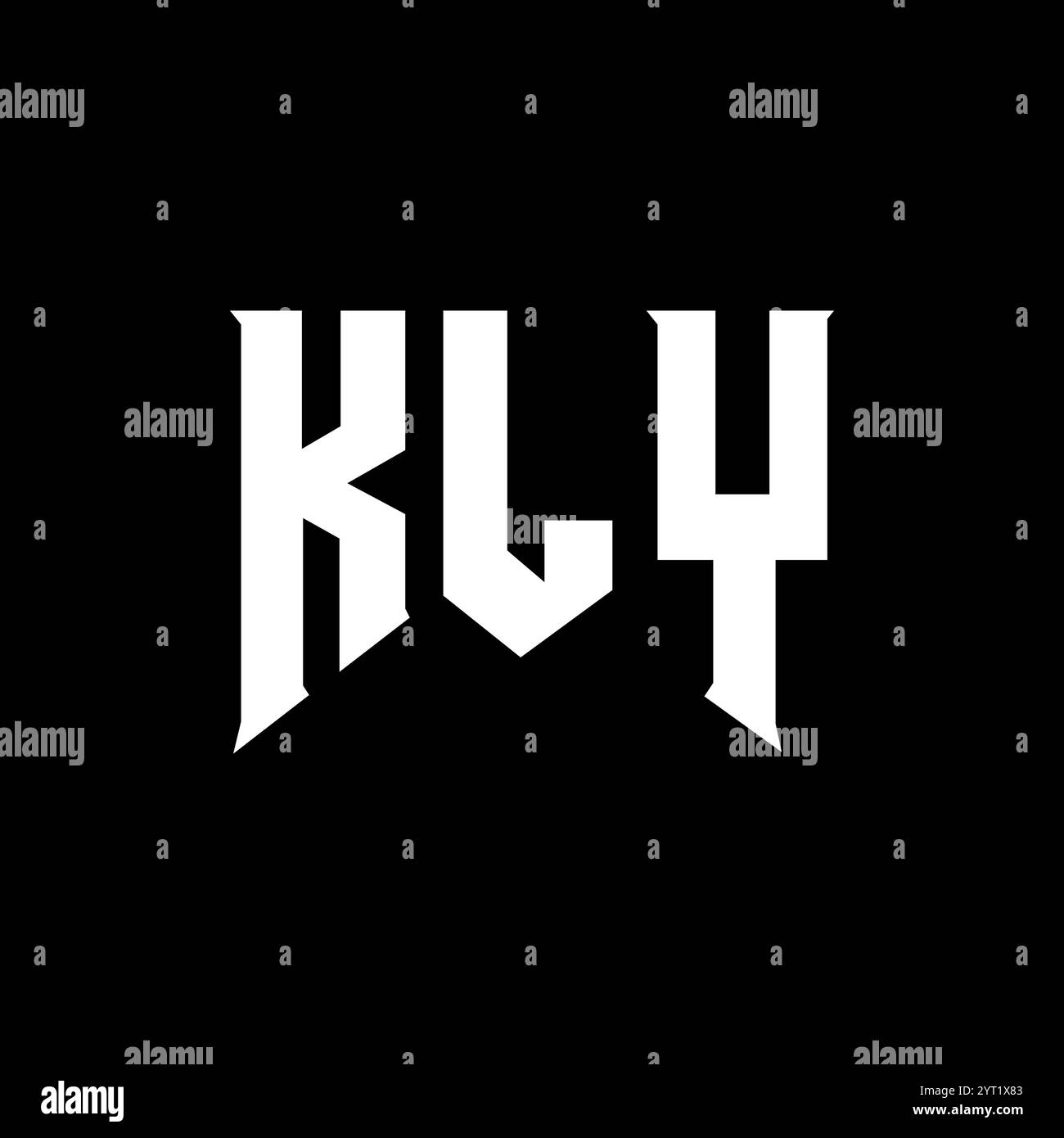 KLY letter logo design for technology company. KLY logo design black ...