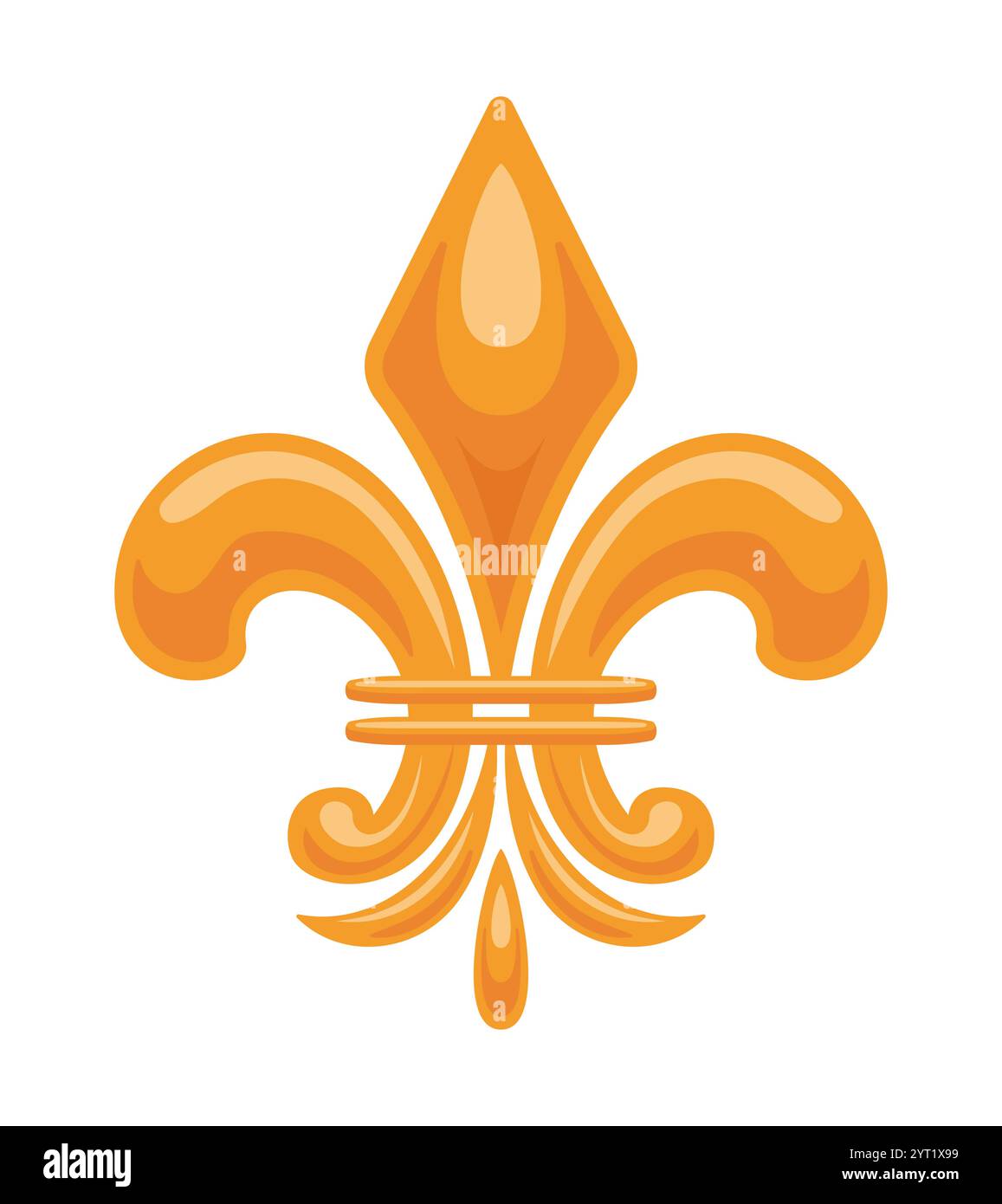 A stunning vector illustration of a fleur de lis, a symbol of elegance ...