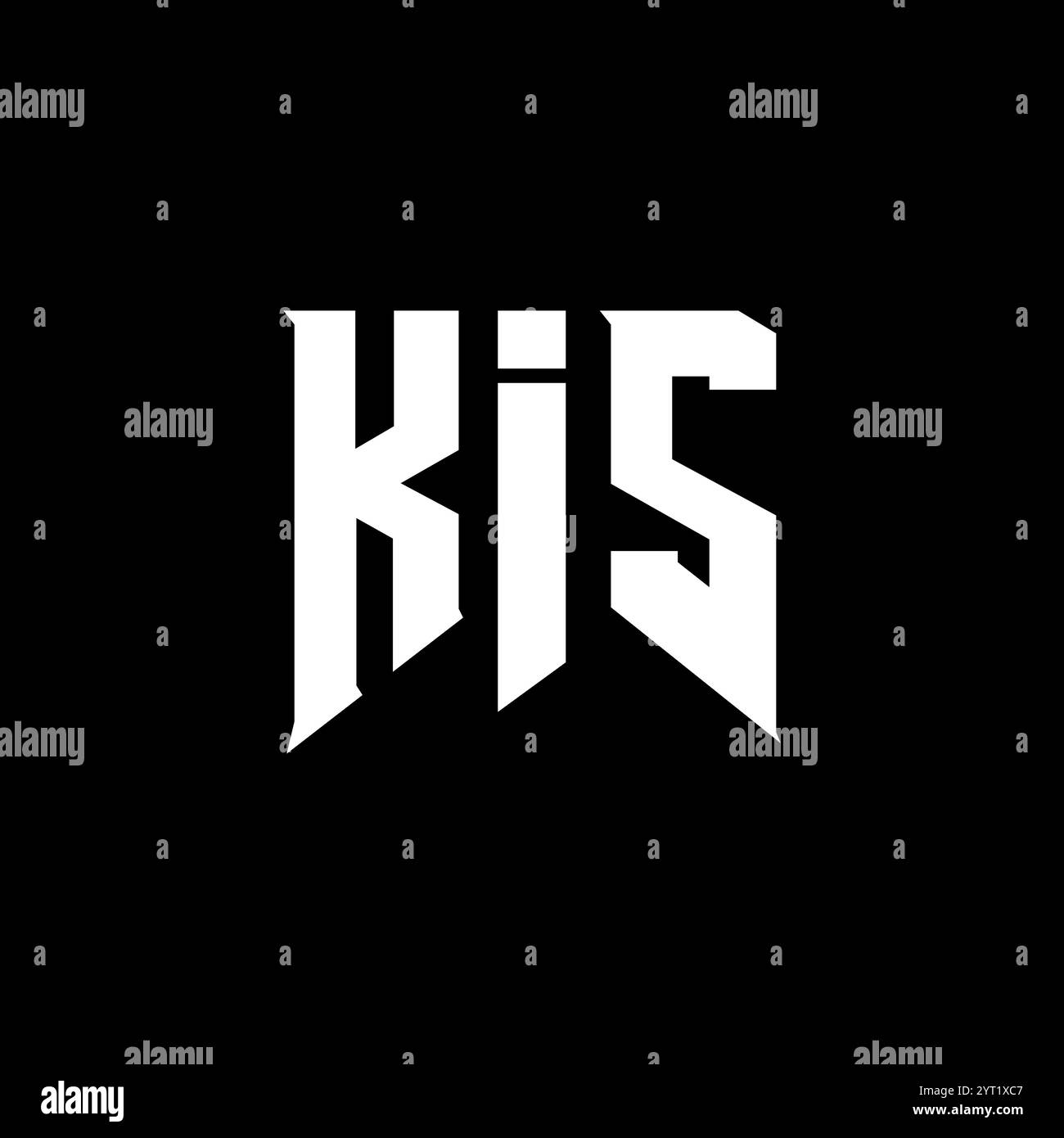 KIS letter logo design for technology company. KIS logo design black ...