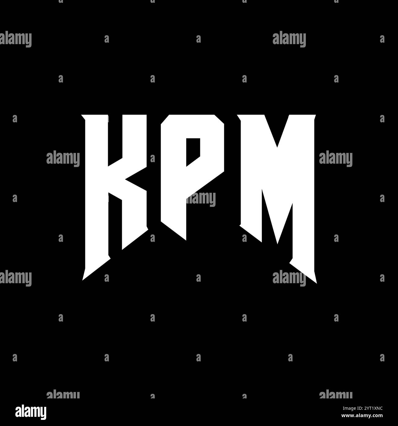 KPM letter logo design for technology company. KPM logo design black ...