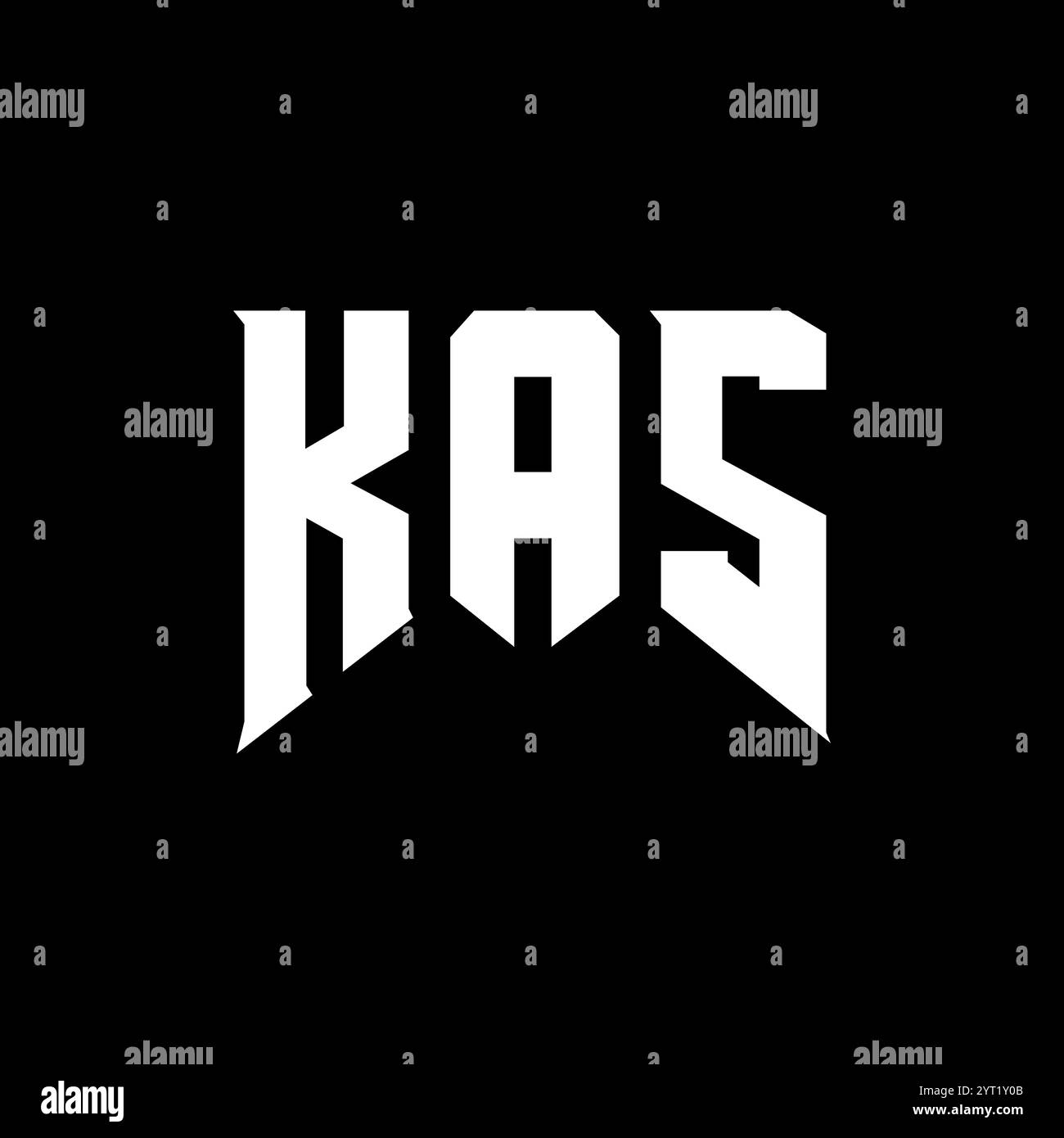 KAS letter logo design for technology company. KAS logo design black ...