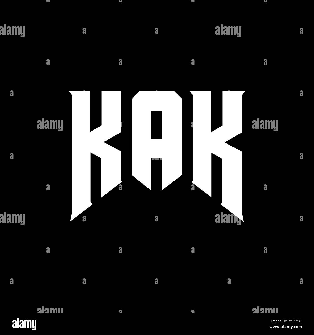 KAK letter logo design for technology company. KAK logo design black ...