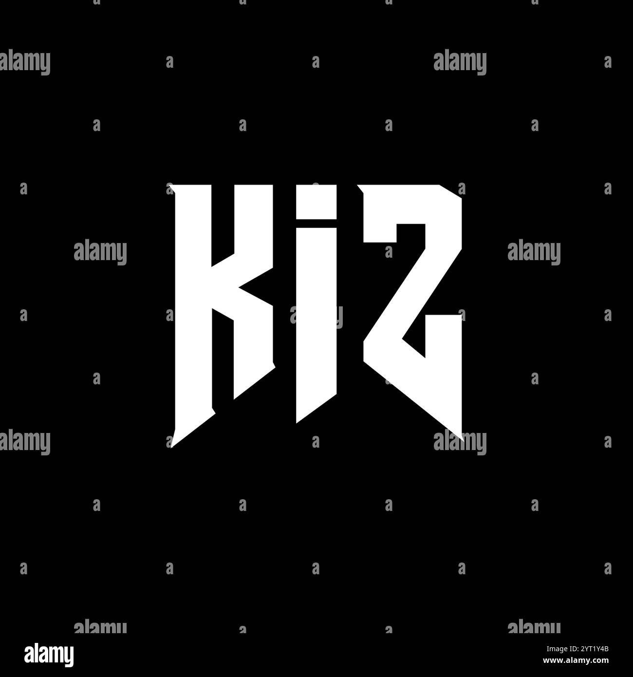 KIZ letter logo design for technology company. KIZ logo design black ...