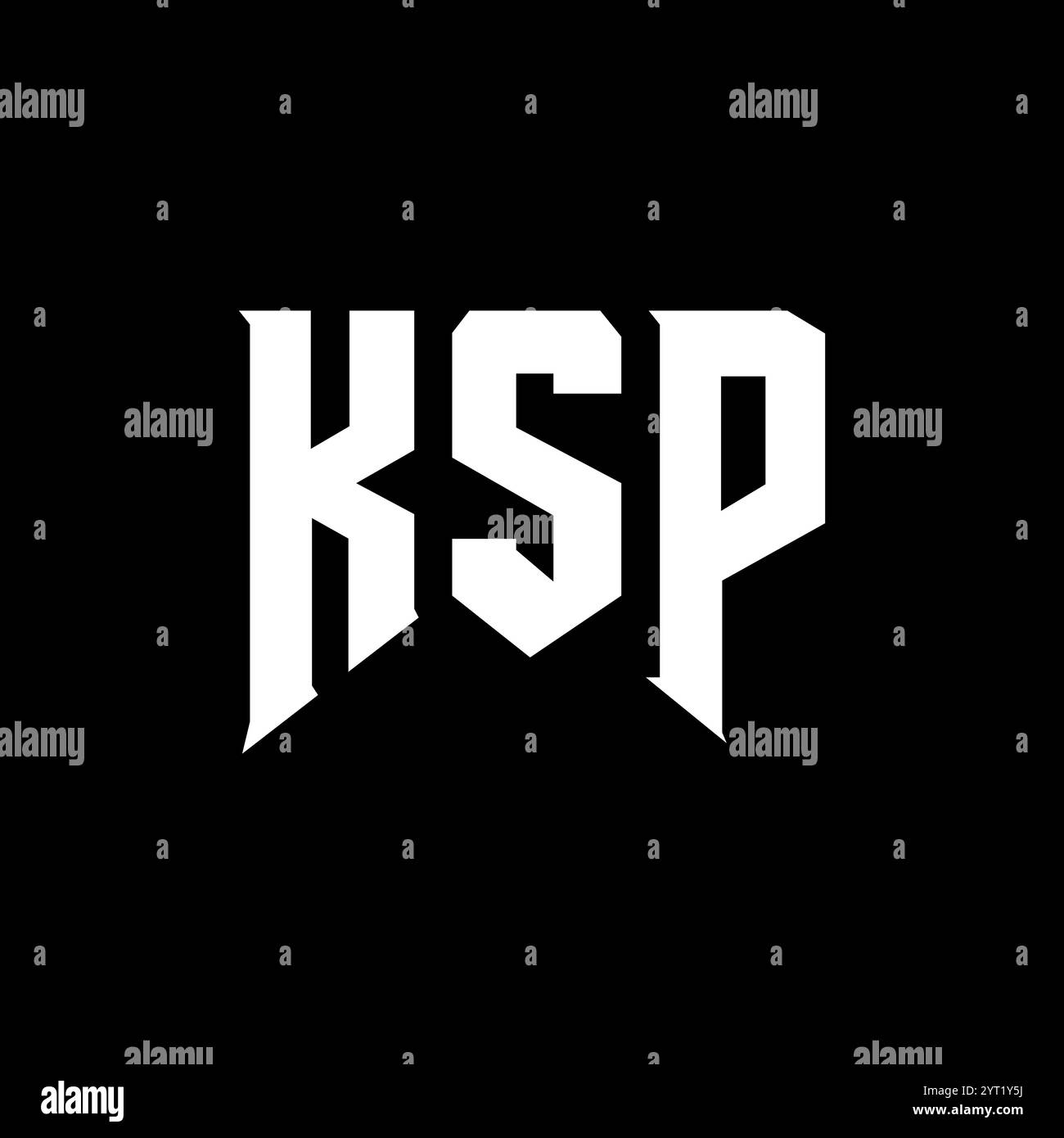 KSP letter logo design for technology company. KSP logo design black ...
