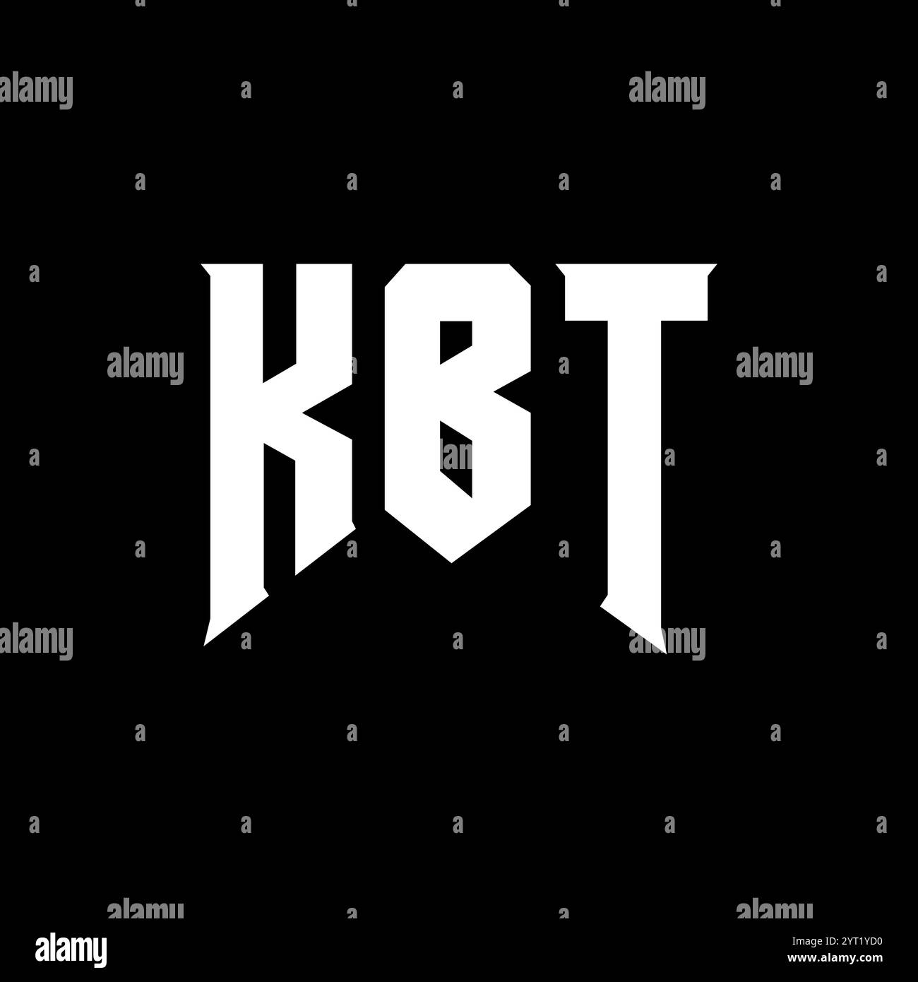 KBT letter logo design for technology company. KBT logo design black ...