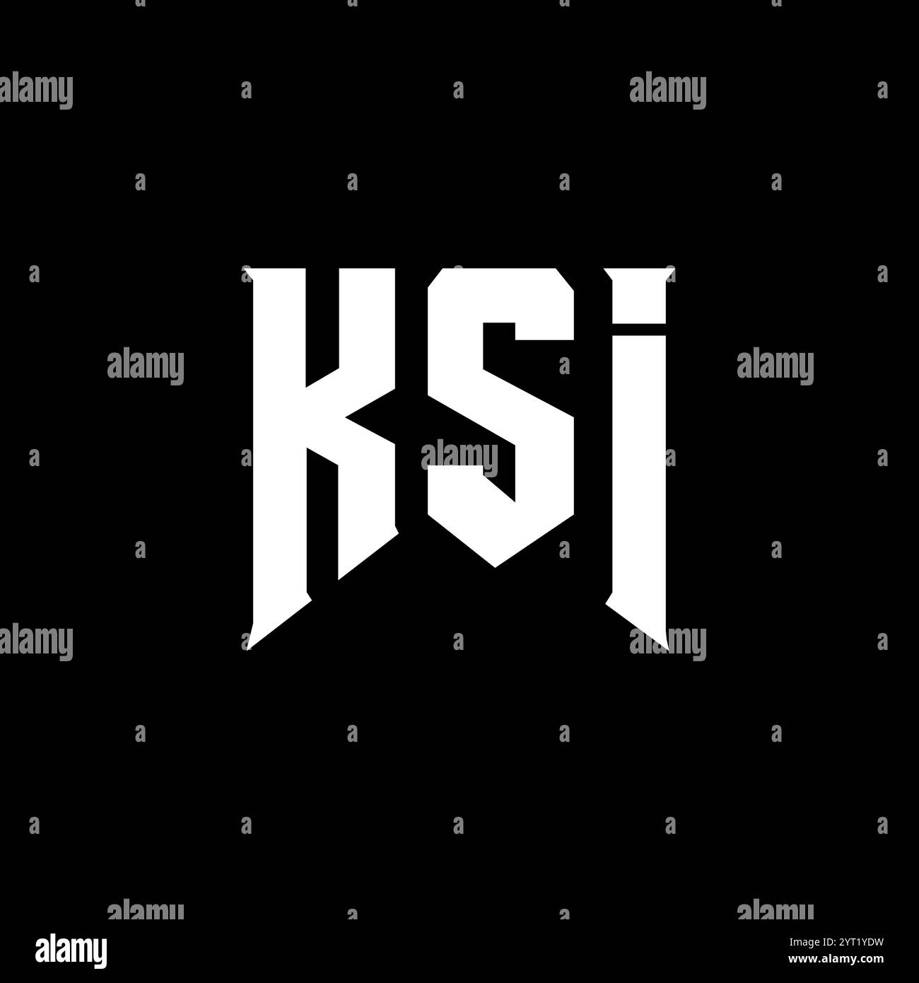 KSI letter logo design for technology company. KSI logo design black ...