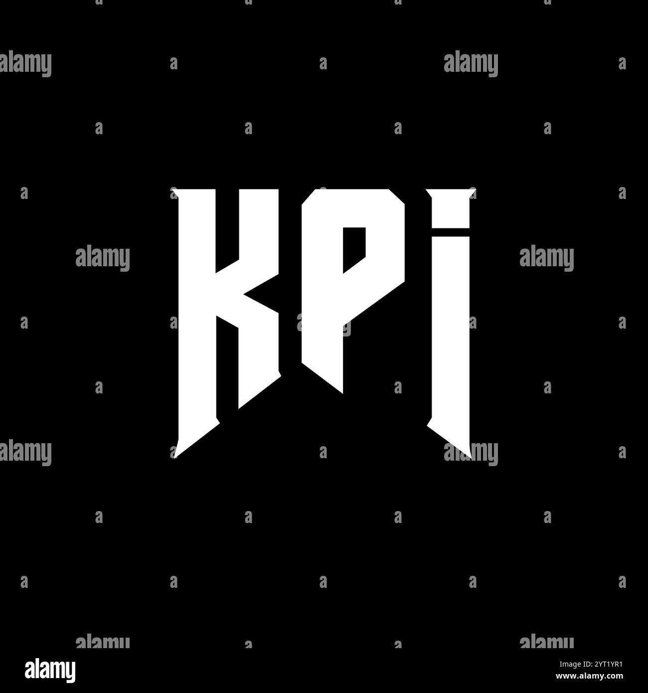 KPI letter logo design for technology company. KPI logo design black ...