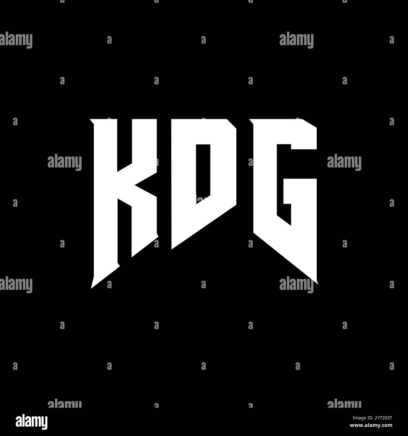 KDG letter logo design for technology company. KDG logo design black ...