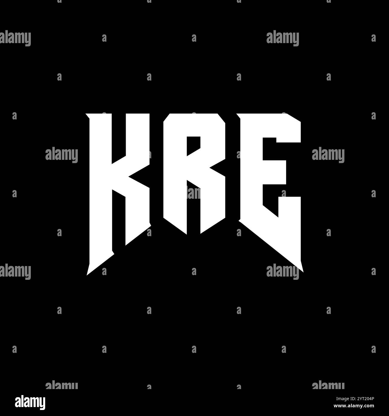 KRE letter logo design for technology company. KRE logo design black ...
