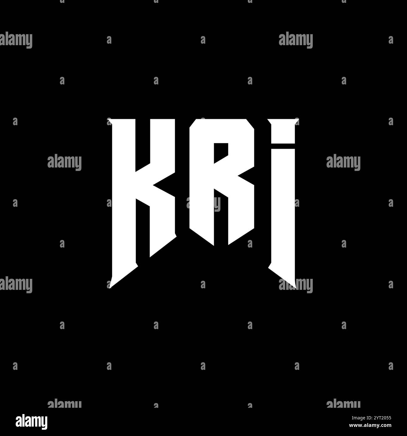 KRI letter logo design for technology company. KRI logo design black ...
