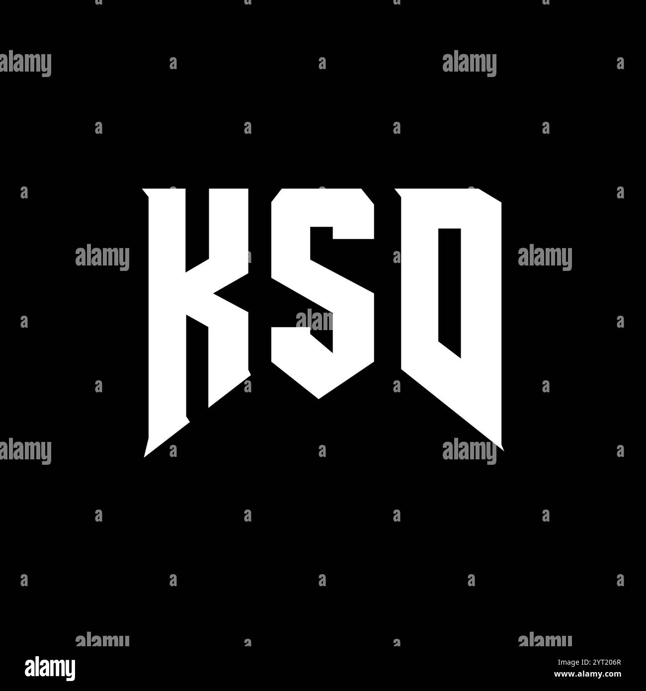 KSD letter logo design for technology company. KSD logo design black and white color combination ...