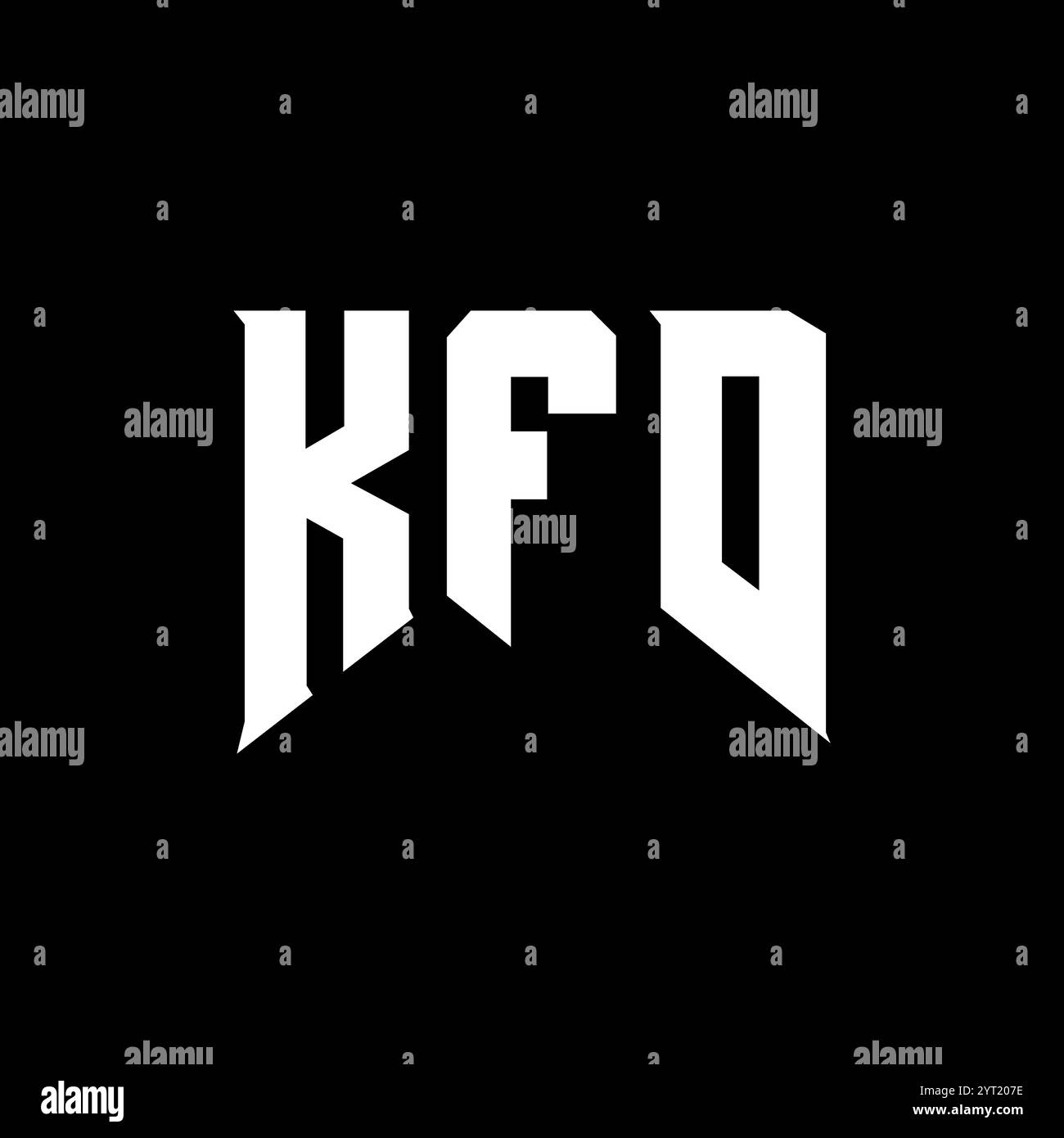 KFD letter logo design for technology company. KFD logo design black ...