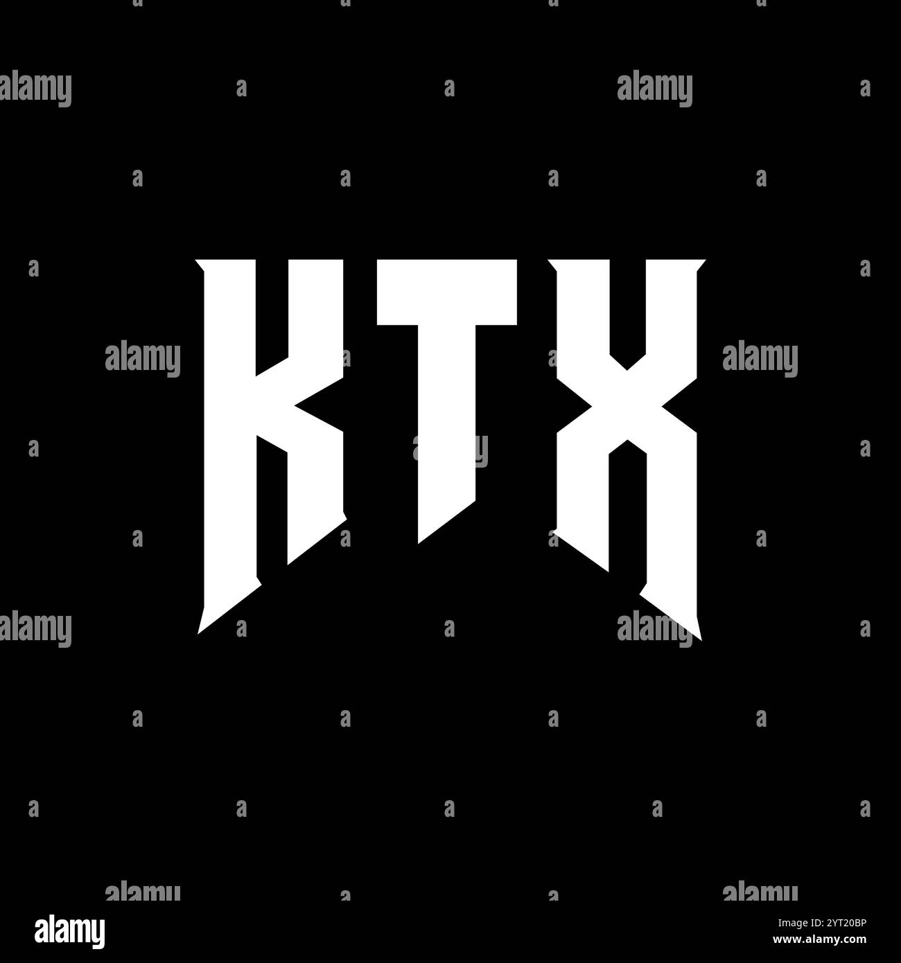 KTX letter logo design for technology company. KTX logo design black ...