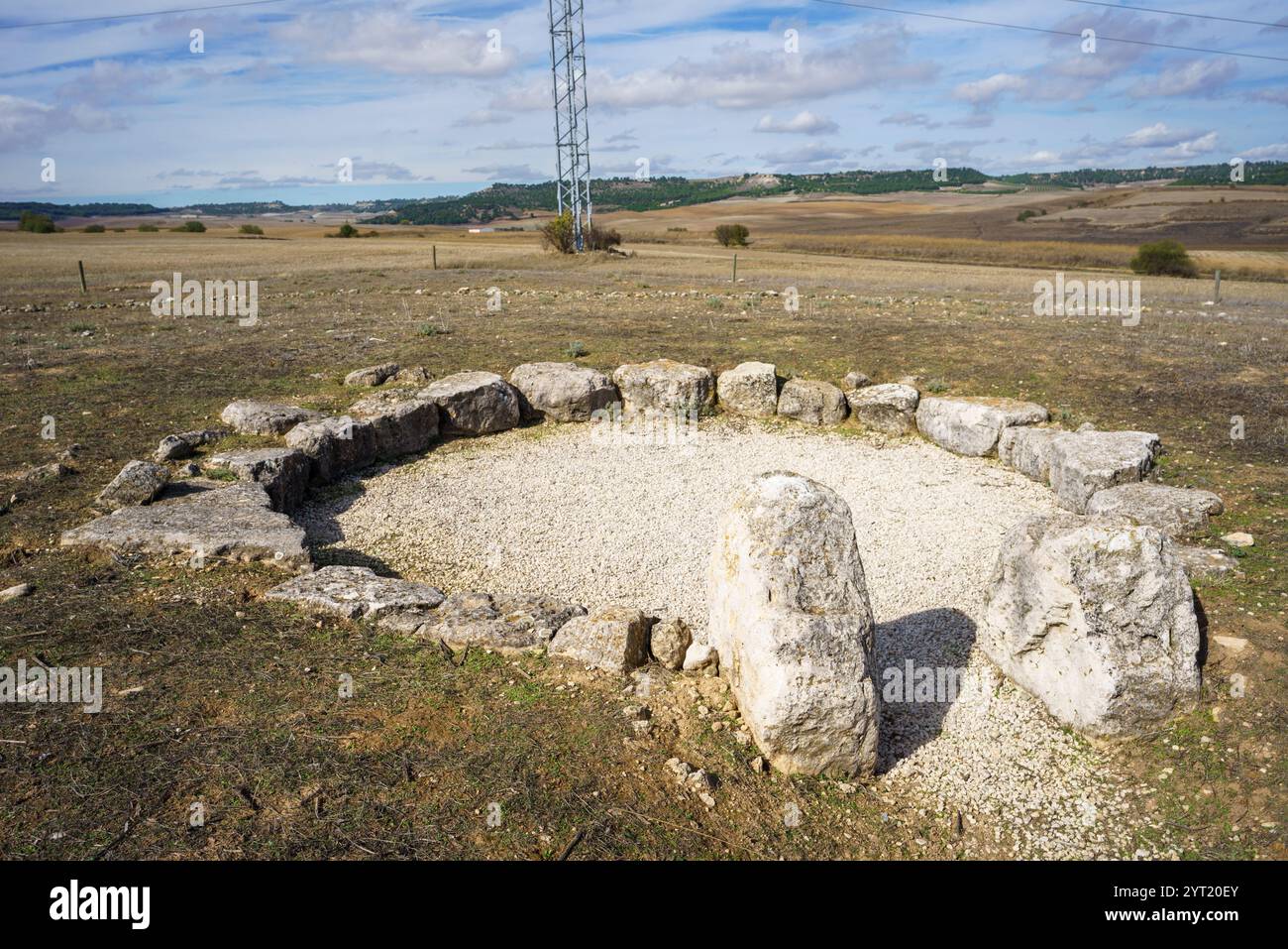 megalithic tomb of Los Zumacales, megalithic monument type cromlech of ...