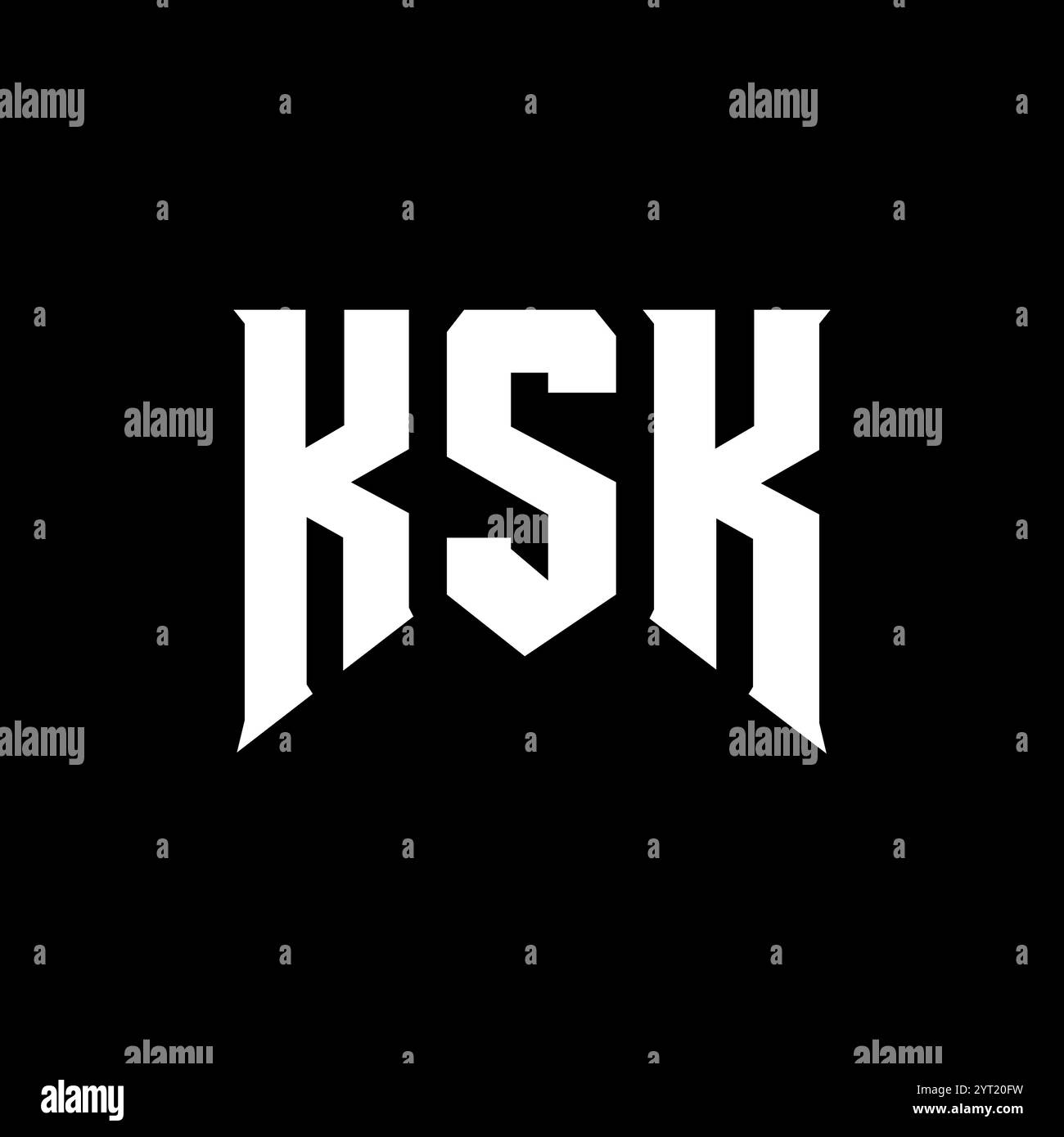 KSK letter logo design for technology company. KSK logo design black ...