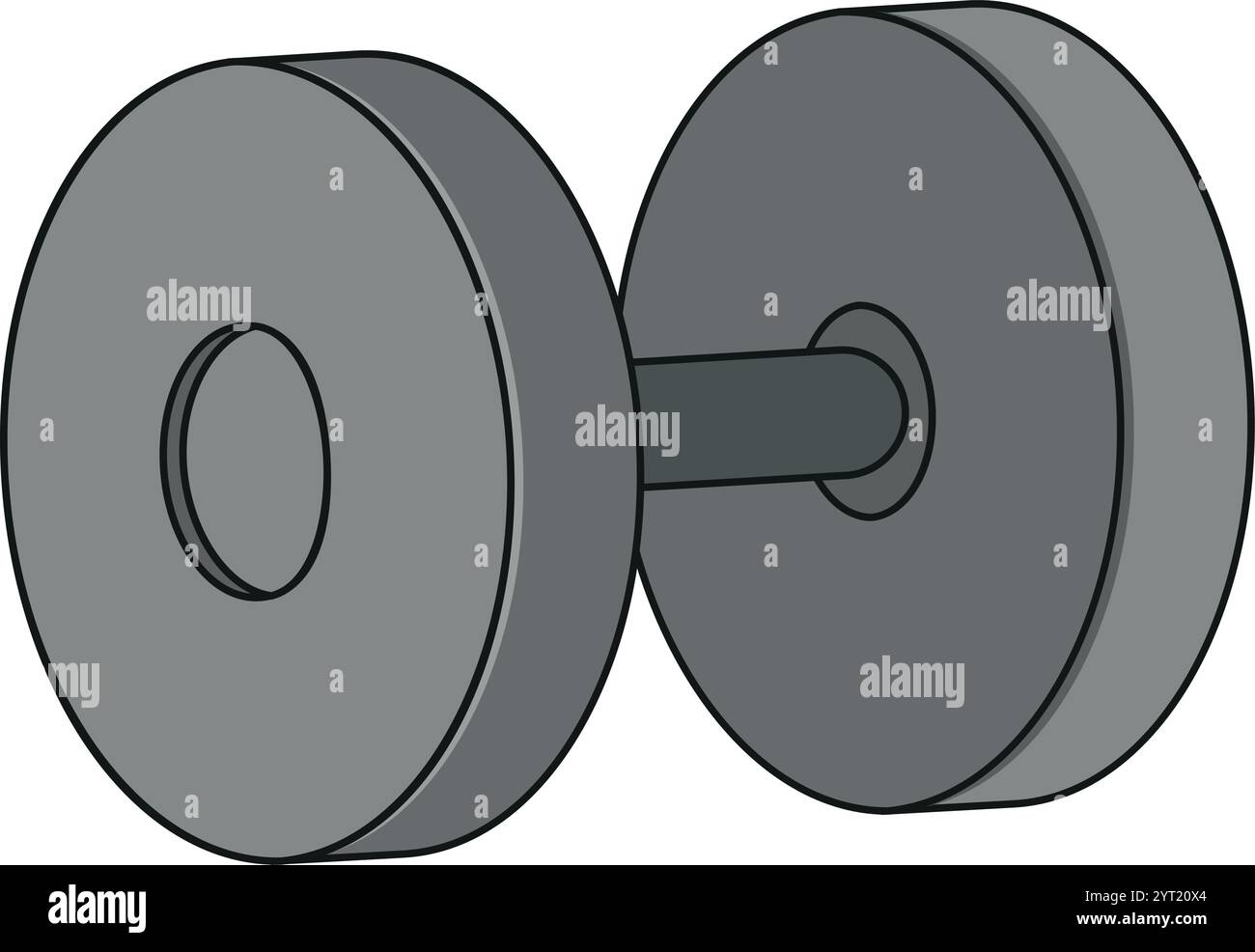 2d dumble icon illustration. Vector Weight Illustration with isolated ...