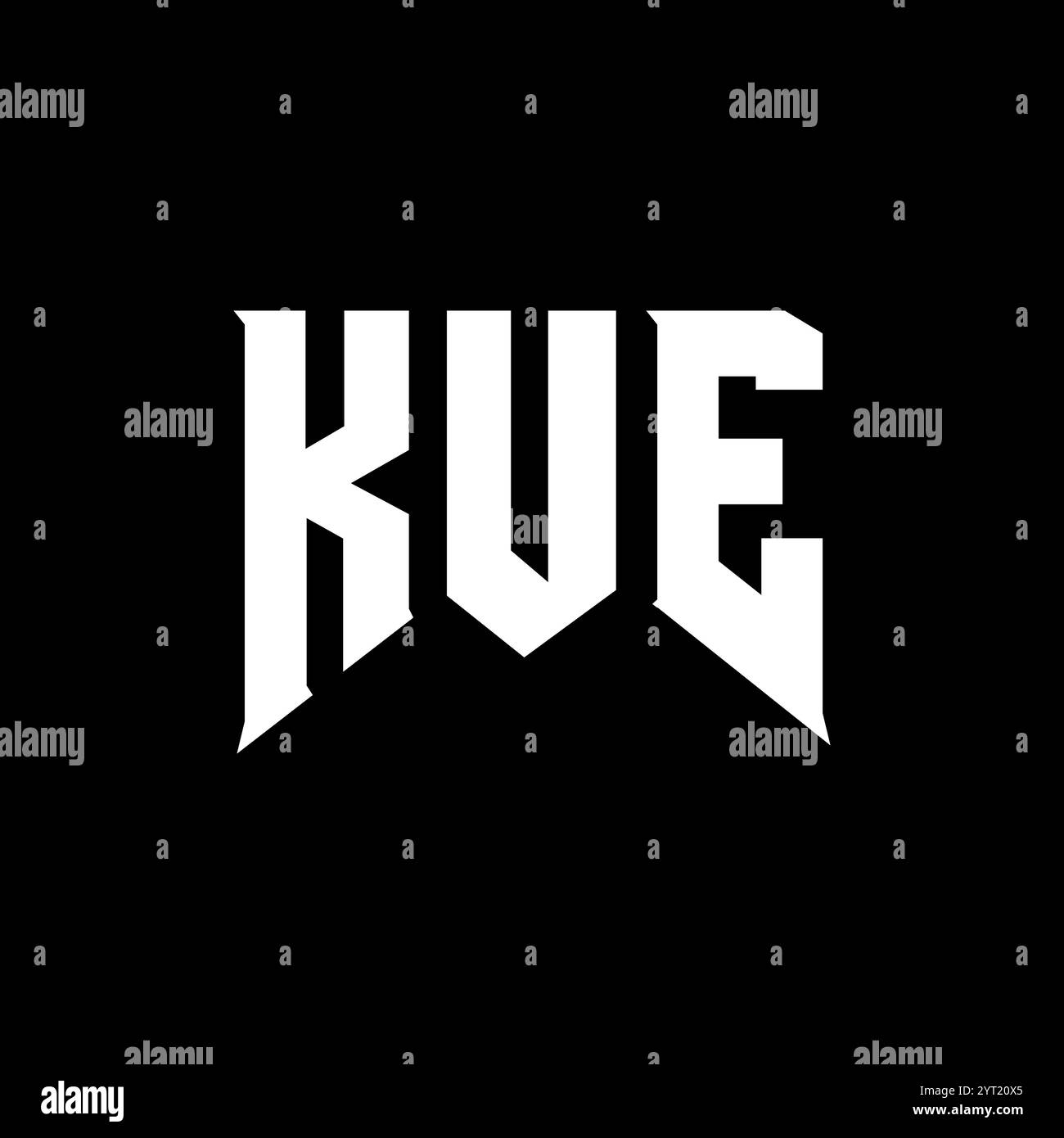 KUE letter logo design for technology company. KUE logo design black ...