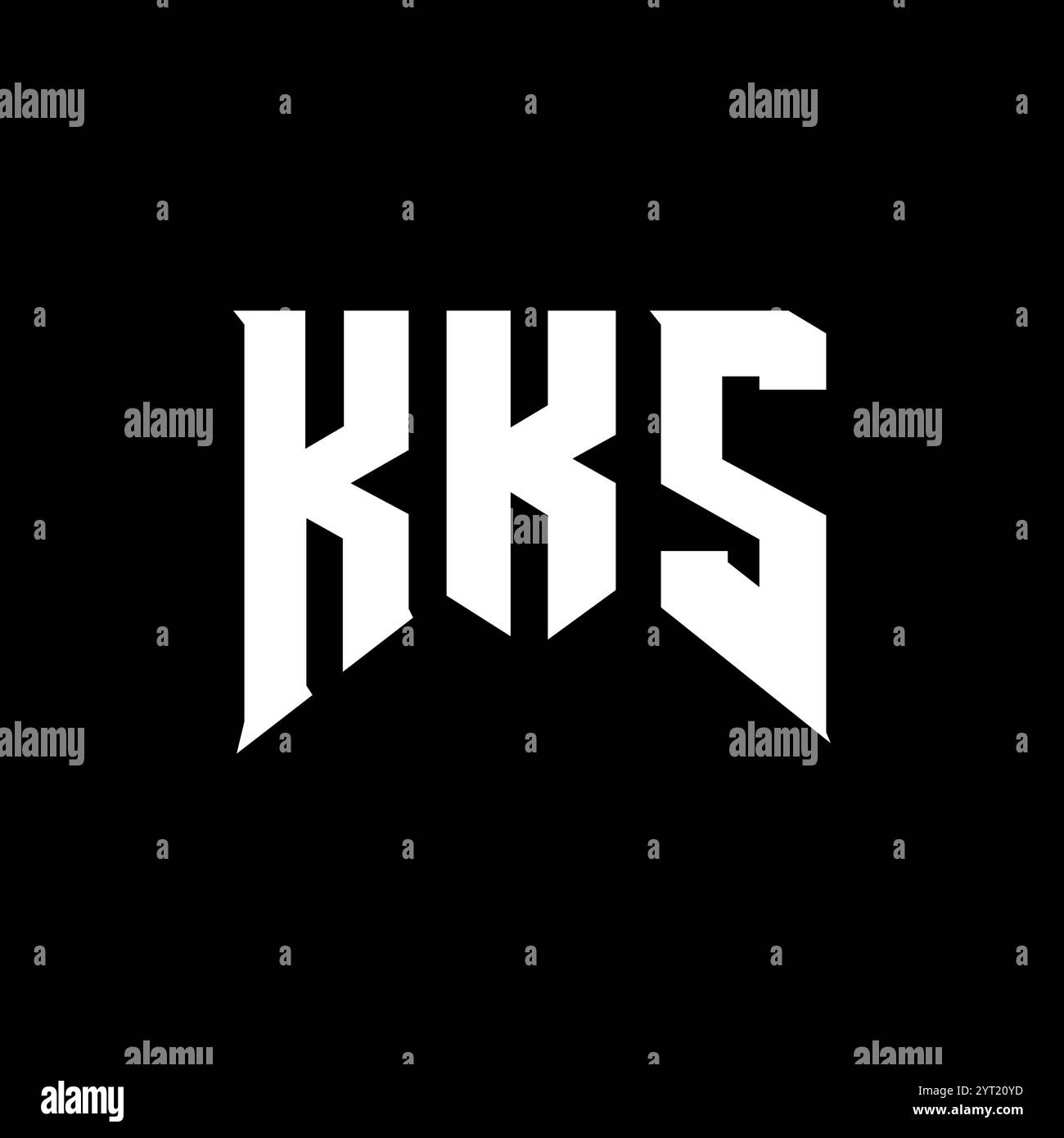 KKS letter logo design for technology company. KKS logo design black ...